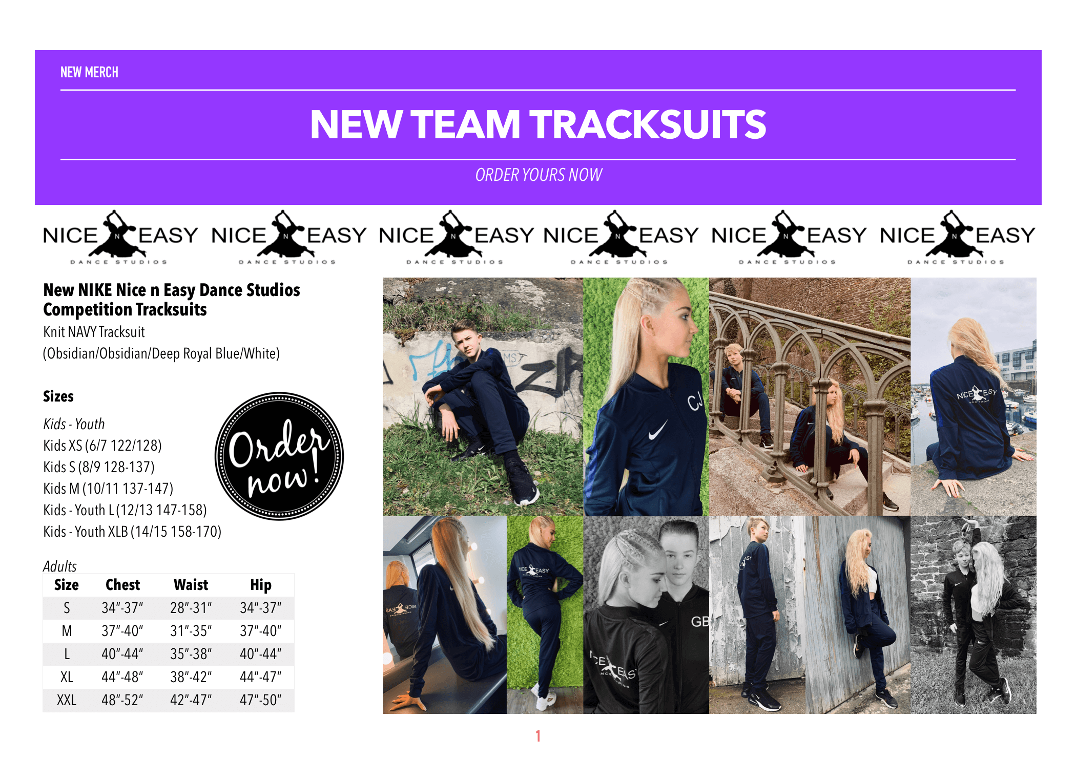 Team Tracksuits - Nice n Easy Dance Studios